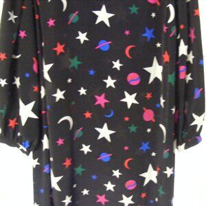 Modcloth | Dresses | Ladies Plus Size X Black Stars Planets Space ...